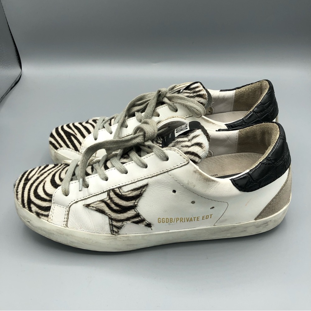 Golden Goose Limited Edition Zebra Sneakers - Gem